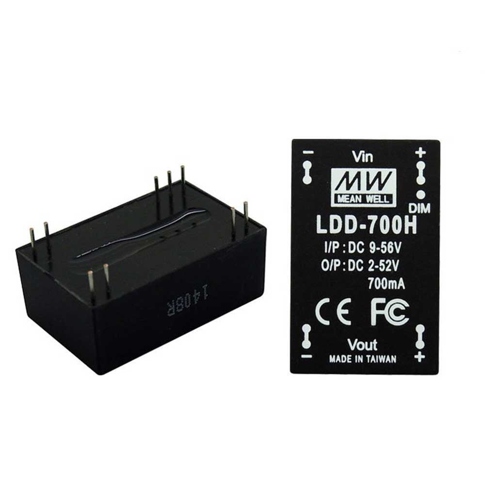 LDD-700H | Mean Well LDD-H Step-Down 700mA CC Pinned DC LED Driver ...