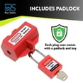 Rio Salto Plug Lock for Lockout Tagout Kit 16-Piece, For 220 Volt & 500 ...