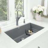 BLANCO PRECIS Super Single Undermount - Metallic Gray - Walmart.com