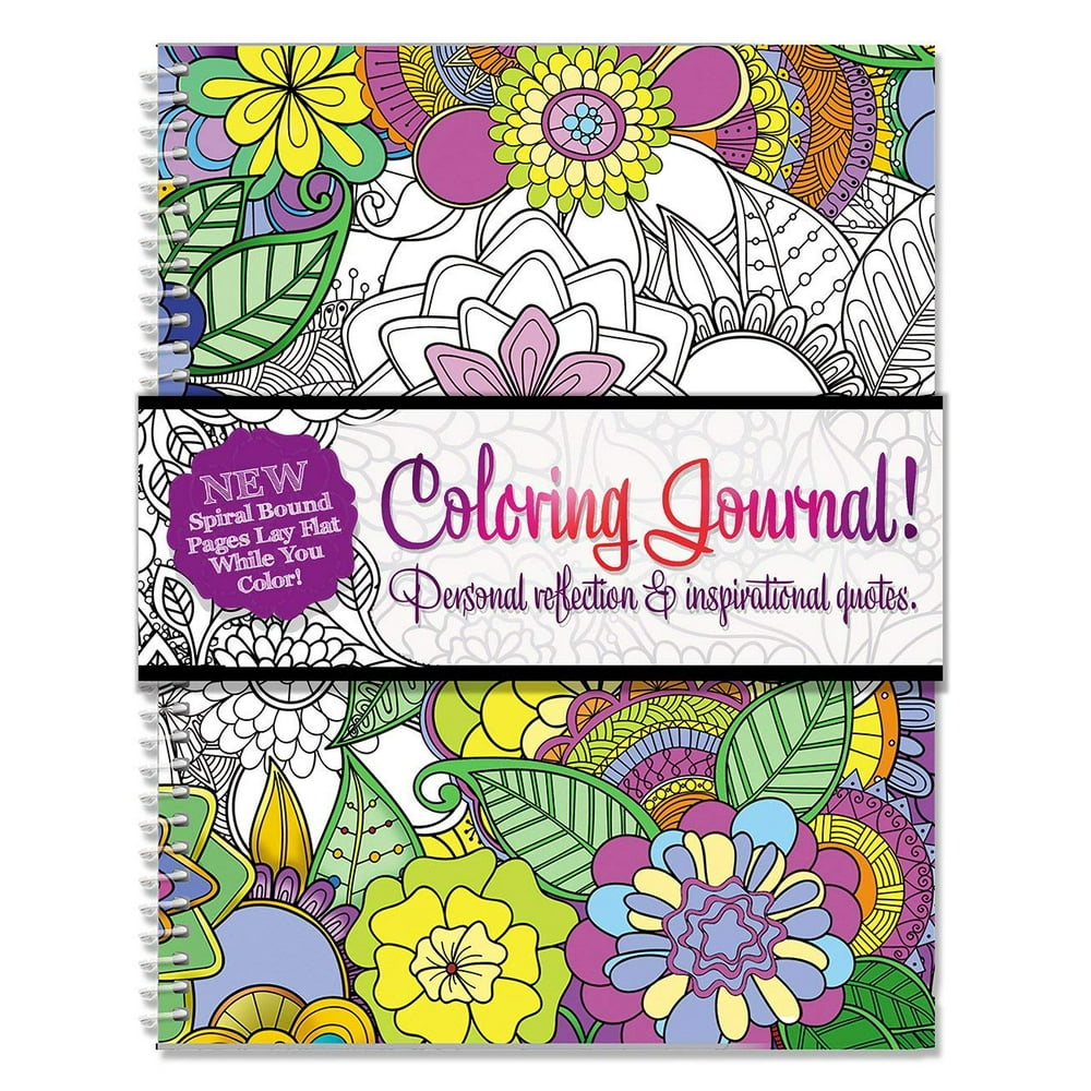 Adult Coloring Journal - an Adult Coloring Journal with Inspirational ...