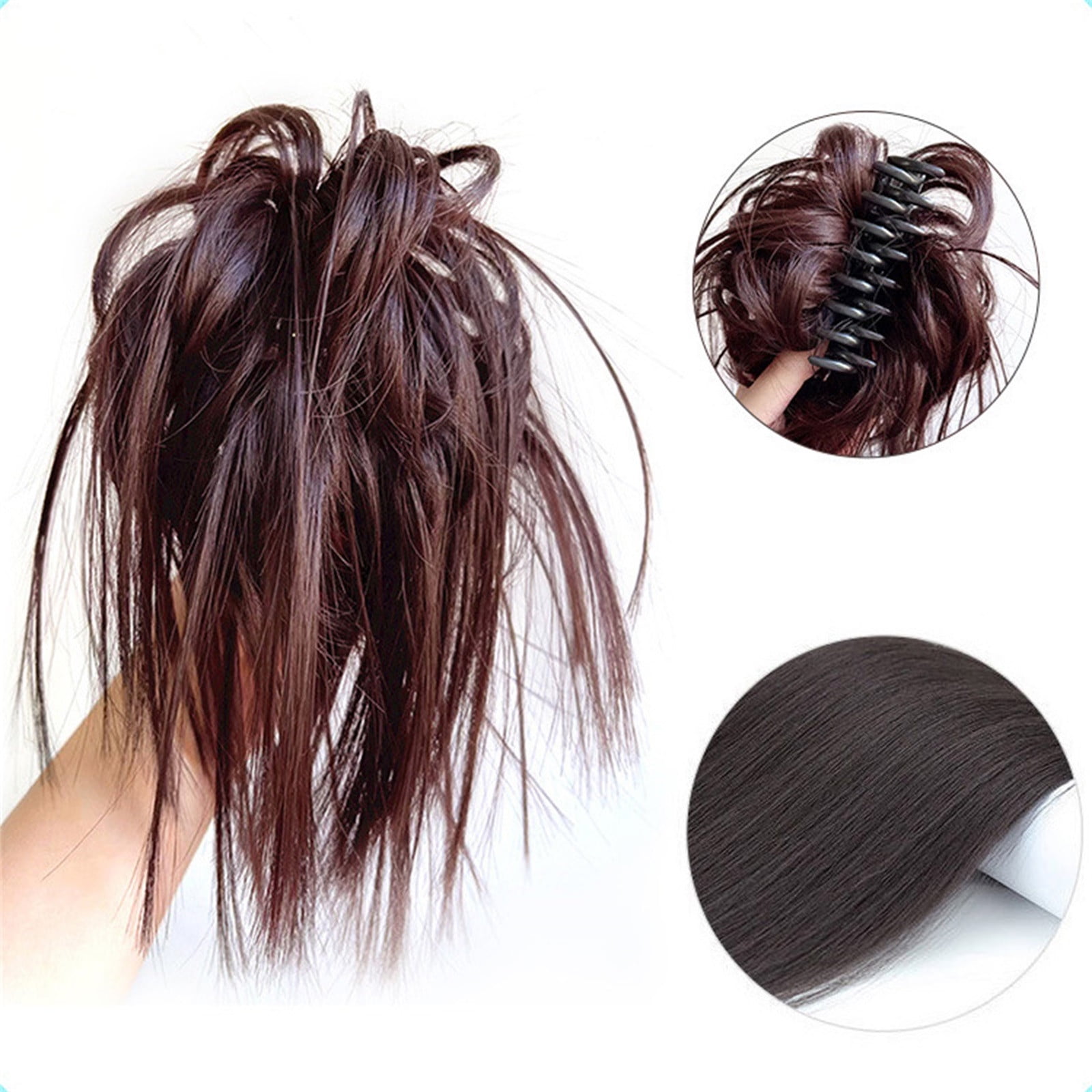 Click here for Aqestyerly Ponytail Hair Extension Messy Bun Wavy... prices