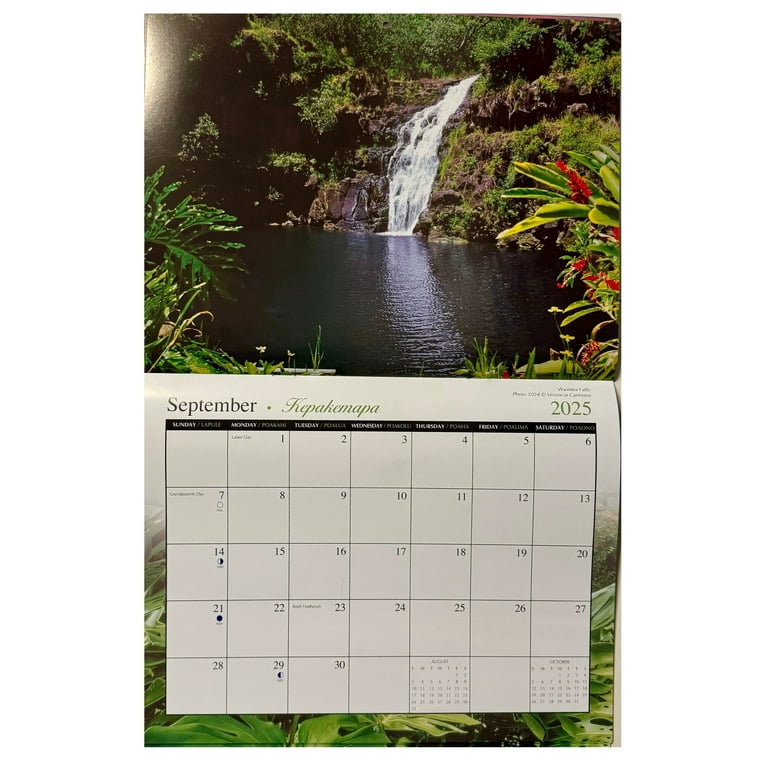 Hawaii Calendar 2024 Islander Hawaii Hawaiian 2025 Twelve Month ...