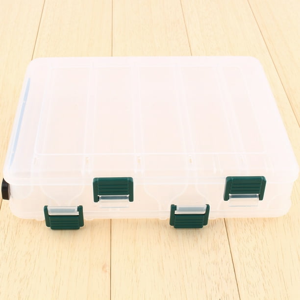 Fishing Storage Box, 12 Compartments Fishing Case Two-Sided Fish Hook ...