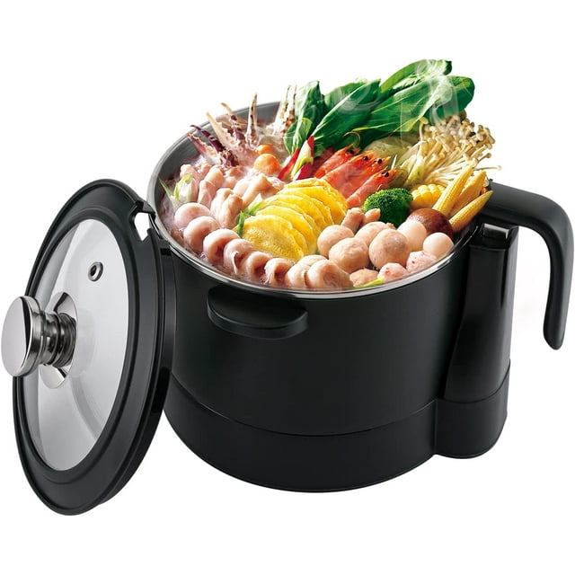 Miumaeov Electric Hot Pot with Smart Lifting Steamer for cooking 3L ...