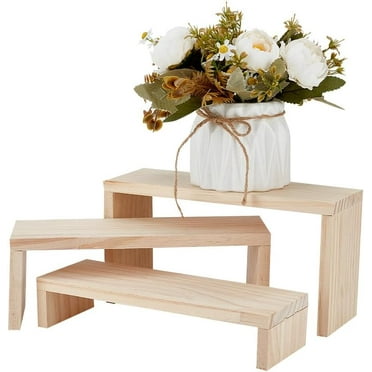 Segolike Wood Display Riser Stand Wooden Display Shelf Multilayer ...