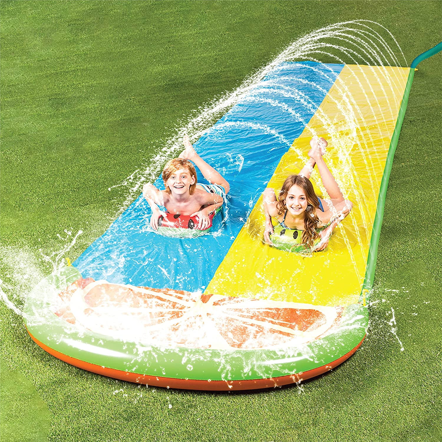 Terra 20ft Unique Slip and Slide 2 Person Deluxe Water Slides with 2 ...