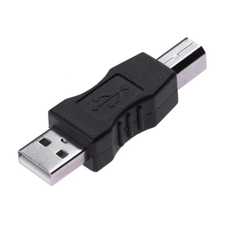 Jinnoda USB Type A Male to USB Type B Male Plug Connector Converter ...