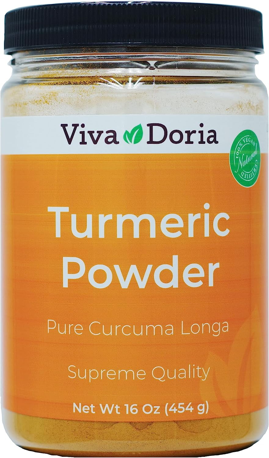 Viva Doria Turmeric Root Powder, Raw Indian Curcumin Powder, 16 Oz ...