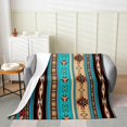 Aztec Flannel Fleece Blanket, Ethnic Tribal Arrow Throw Blanket, Retro ...