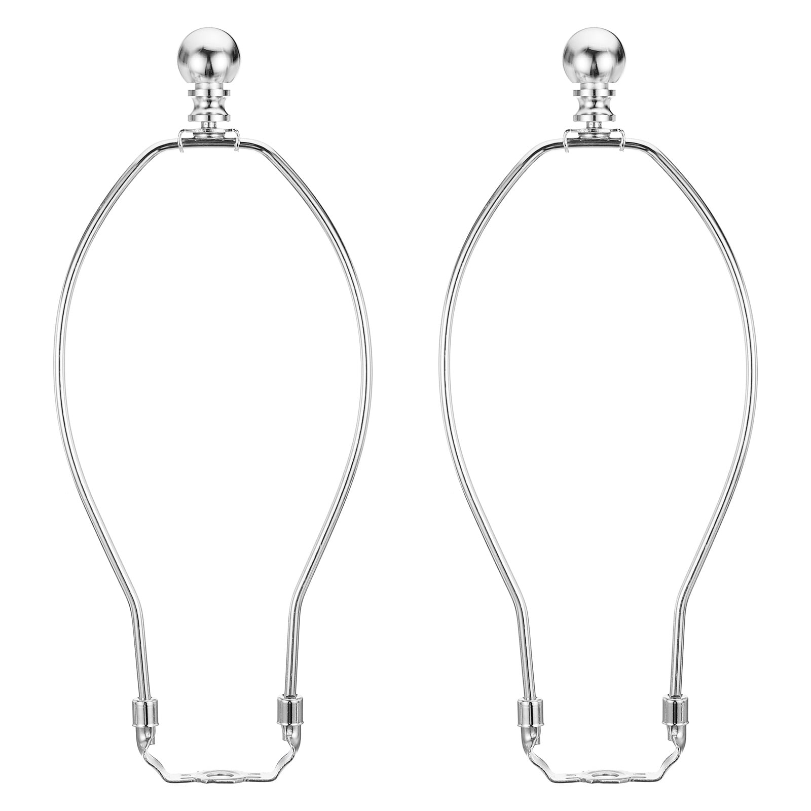 Uxcell 10 Inch Lamp Harp Kit with Finial Lamp Shade Holder Chrome, 2 ...