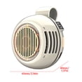 360 Degree Rotatable Clip Mini Fan, Bladeless Silent Wearable Cooler ...