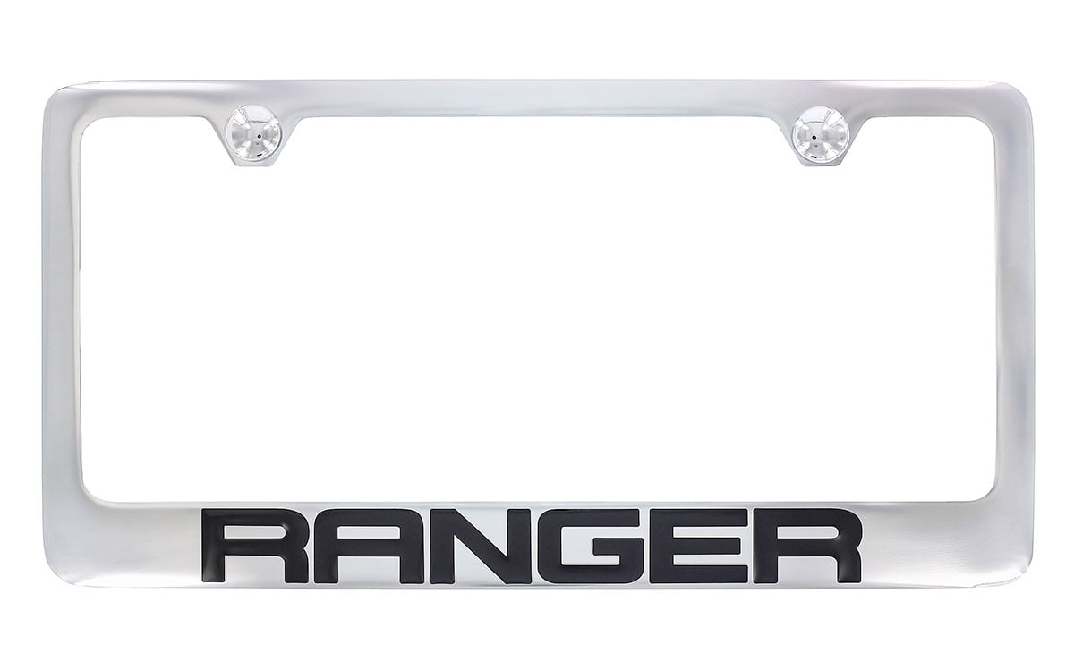 Ford Ranger wordmark chrome plated metal license frame holder - Walmart.com