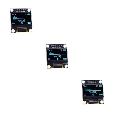 ziyahi 0 .96 inch IIC Serial White OLED Display Module 128X64 I2C 12864 ...