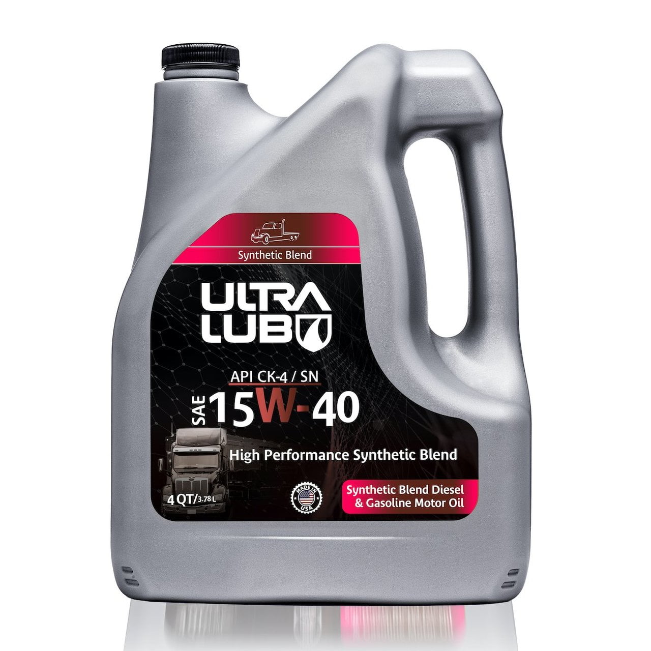 Ultra1Plus 15W-40 Synthetic Blend Heavy-Duty Motor Oil API CK-4/SN | Gallon (4 QT) - Walmart.com ...