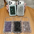 Bling Glitter Shiny Rhinestone Phone Case for iPhone (White,iPhone 16 ...