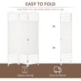 3 Panel Folding Room Divider Portable Privacy Screen Wave Fiber Room ...