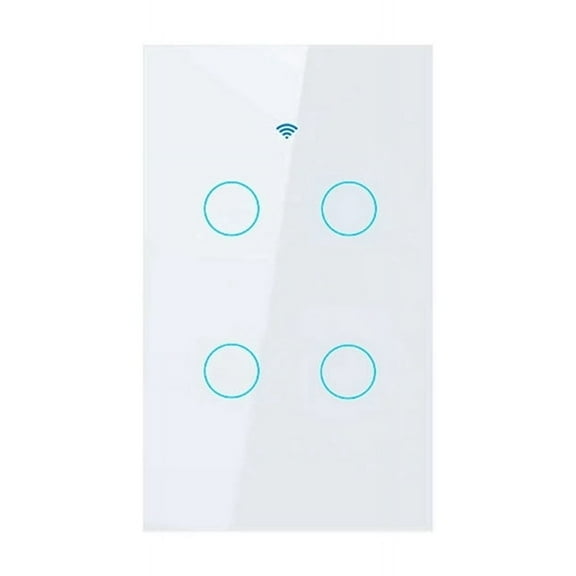 BSEED Smart Light Switch, 2.4GHz WiFi Smart Switch, Tempered Glass ...