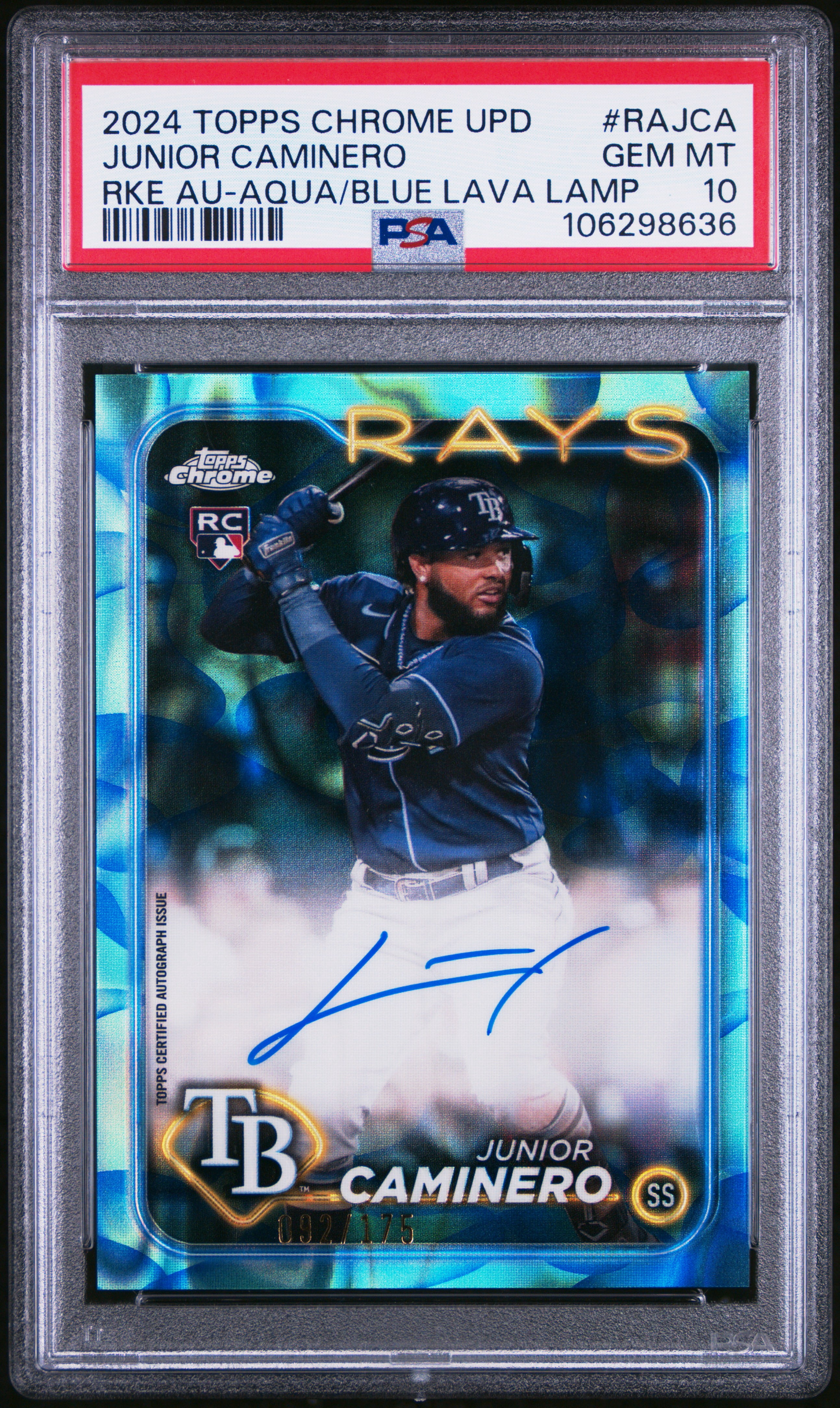 2024 Topps Chrome Update Chrome Rookie Autographs Junior Caminero # ...
