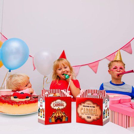5 Pieces Carnival Boxes Circus Goody Bags Carnival Themed Paper Treat ...
