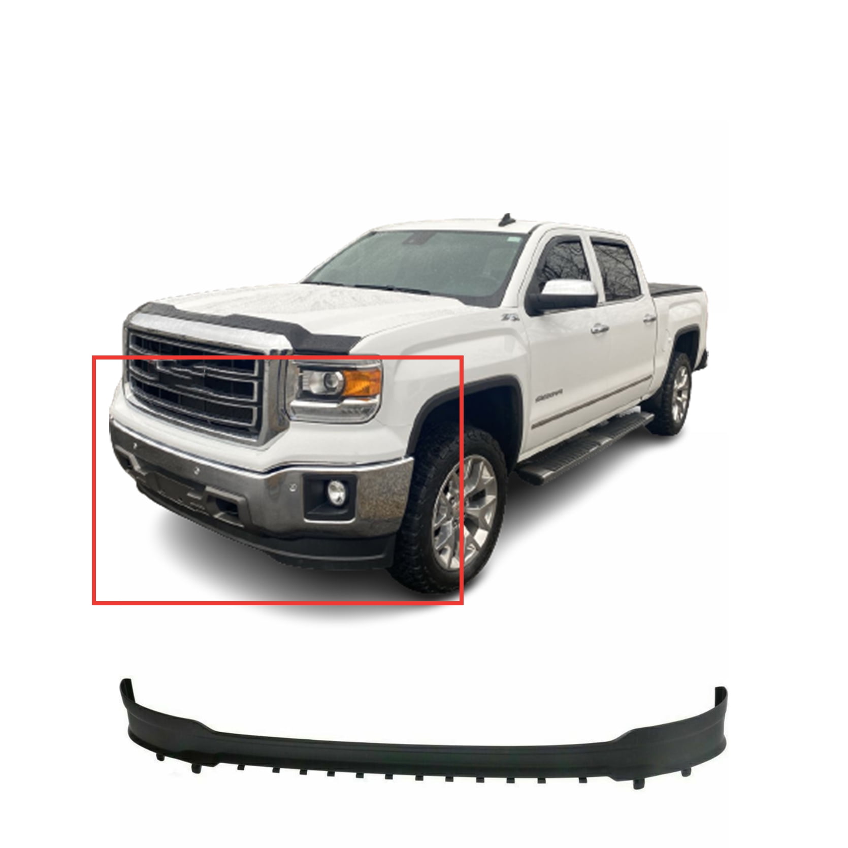Textured Front Lower Bumper For 2014 2015 GMC Sierra 1500 Air Deflector ...