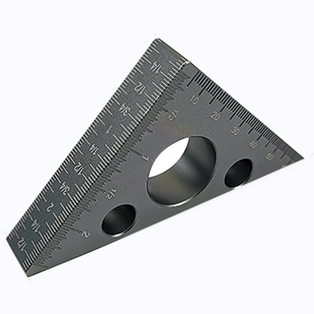 45-degree Aluminum Alloy Angle Ruler Double Units Scale Rafter Layout ...