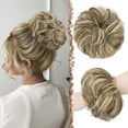 Messy Bun Beach Blonde Hair Piece Human Hair Blonde – Natural Soft Updo ...