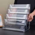 1 pc 5-Tier Acrylic Display Riser Stands for Cosmetic Jewelry Clear 21 ...