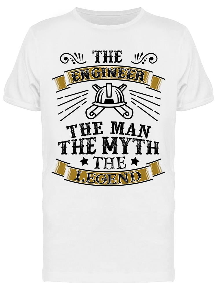 Smartprints Mens Graphic Tee - The Engineer The Man The Legend ...