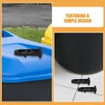 COMPUKAS 4pcs Trash Can Locking Pin for Outdoor Use Black Plastic Lid ...