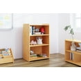 Tot Mate Kids Wood Shelf Storage 3-Tier Organizer Classroom Bookcase ...