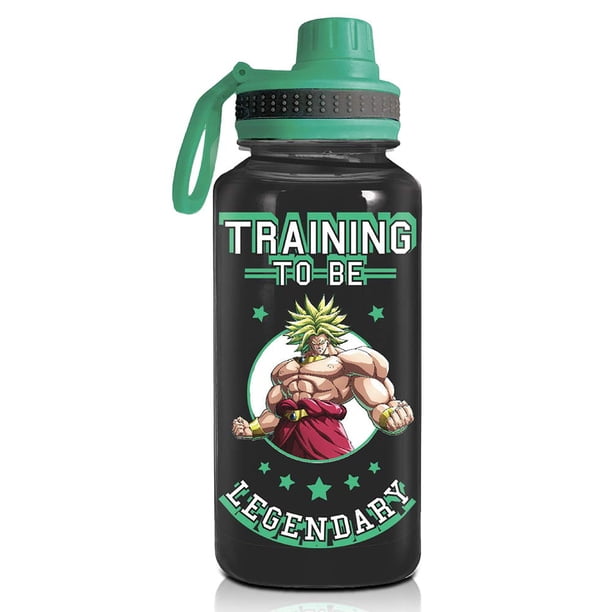 JUST FUNKY Dragon Ball Super Saiyan goku Water Bottle wSporty green cap ...