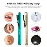 LED Pen Light with Pupil Gauge for Medical Professionals, Colors: Black ...