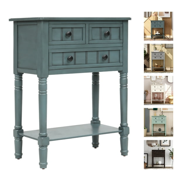 CJC Entry Console Table 24" Sofa Sideboard w/ Storage Drawers and ...