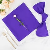 Efavormart 5 Pack | Purple 200 GSM Premium Polyester Dinner Napkins ...