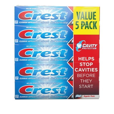 Crest Cavity Protection Toothpaste Gel Cool Mint, 8.20 oz (Pack of 3 ...