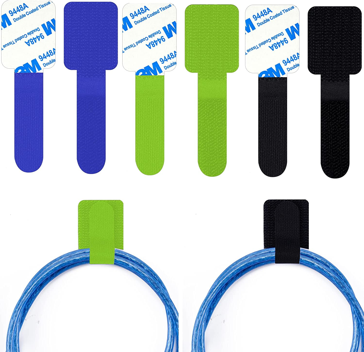 30 Pcs Self Adhesive Kitchen Appliance Cord Bundlers Cord Organizer for ...