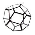 Better Homes & Gardens Geo Metal and Glass Terrarium, 6 in L x 6 in W x ...