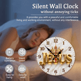 1pc 10Inch Rustic Farmhouse Silent Wall Clock with Tulip Sailboat ...