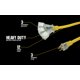 Yellow Jacket 2882 12/3 2' Heavy-Duty Contractor Extension Cord with ...