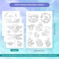 1set 4Sheets 11.6x8.2Inch Stick and Stitch Embroidery Patterns Non ...