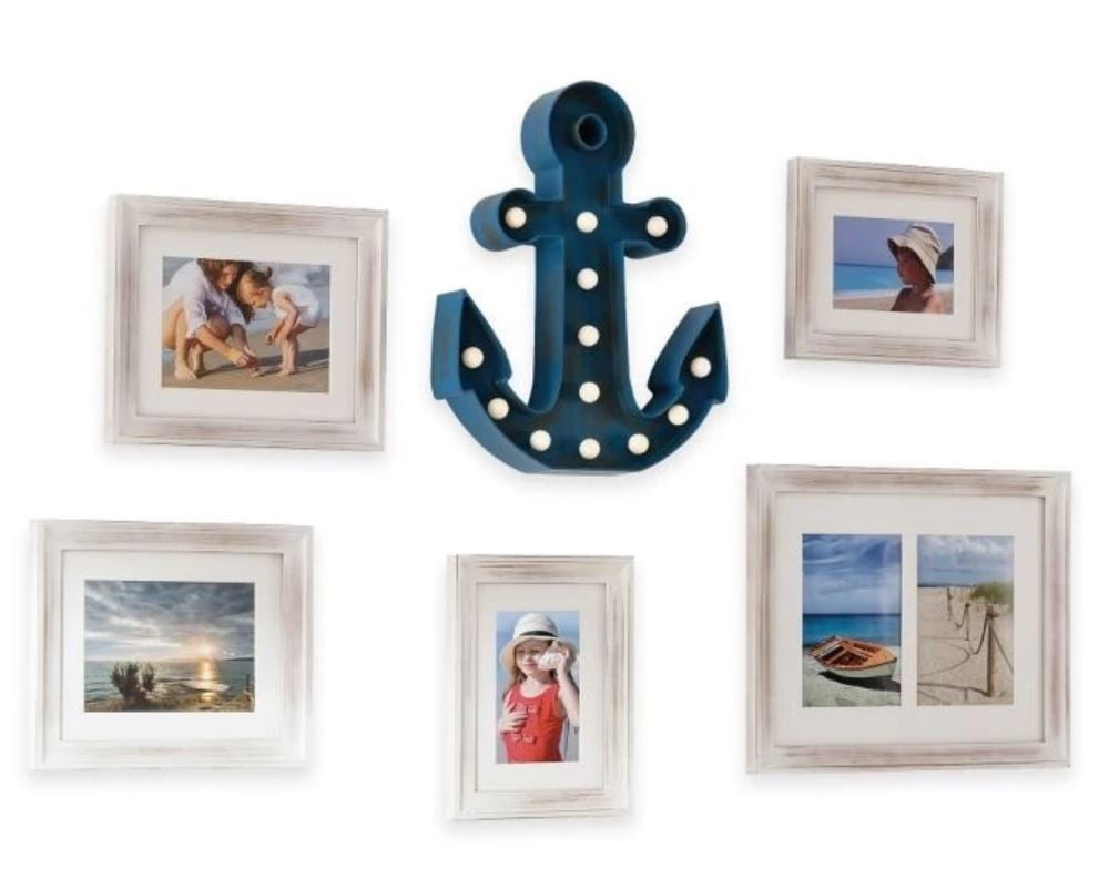 Wall Solutions 6-Piece Anchor and Frame Set - Walmart.com