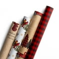 DaySpring - A Cozy Christmas - 4 Reversible Christmas Wrapping Paper ...