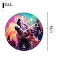 16 Inch Wall Clock Battery Operated Silent Clock Decorative for Office ...