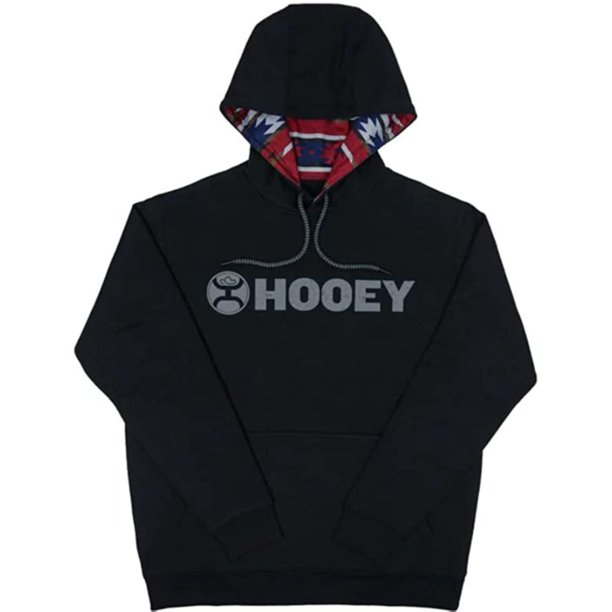 Hooey Mens Lock Up Logo Graphic Black Hoodie (S) - Walmart.com