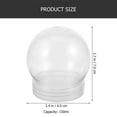 20Pcs DIY Snow Globe Water Globes Kit Clear Plastic Ball Shape Craft ...