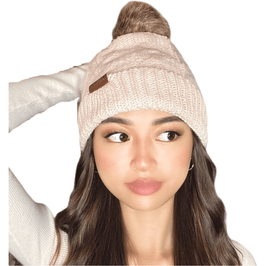 Click here for Kéviji Premium Womens Winter Knitted Beanie Hat Wi... prices