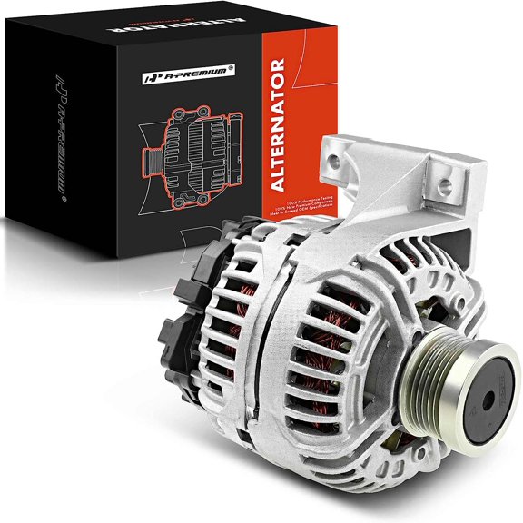 Powermaster 17802 Alternator CS130 Small Case w/6 Groove Pulley 105 Amp ...