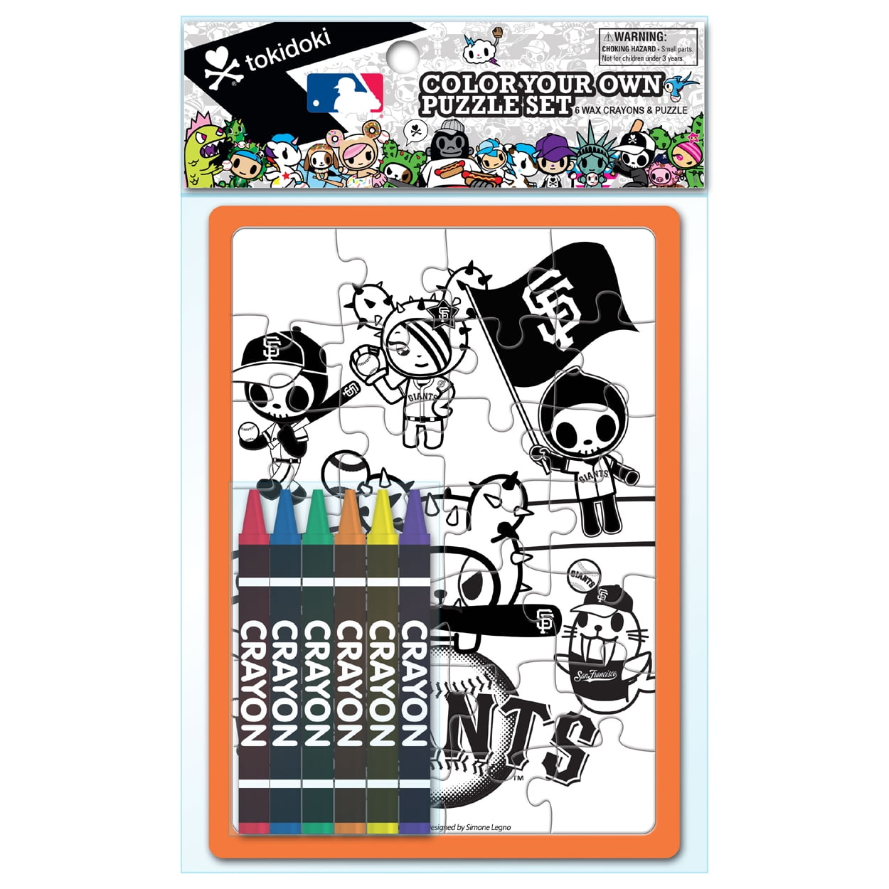 Tokidoki Color Your Own Puzzle - MLB San Francisco - Walmart.com