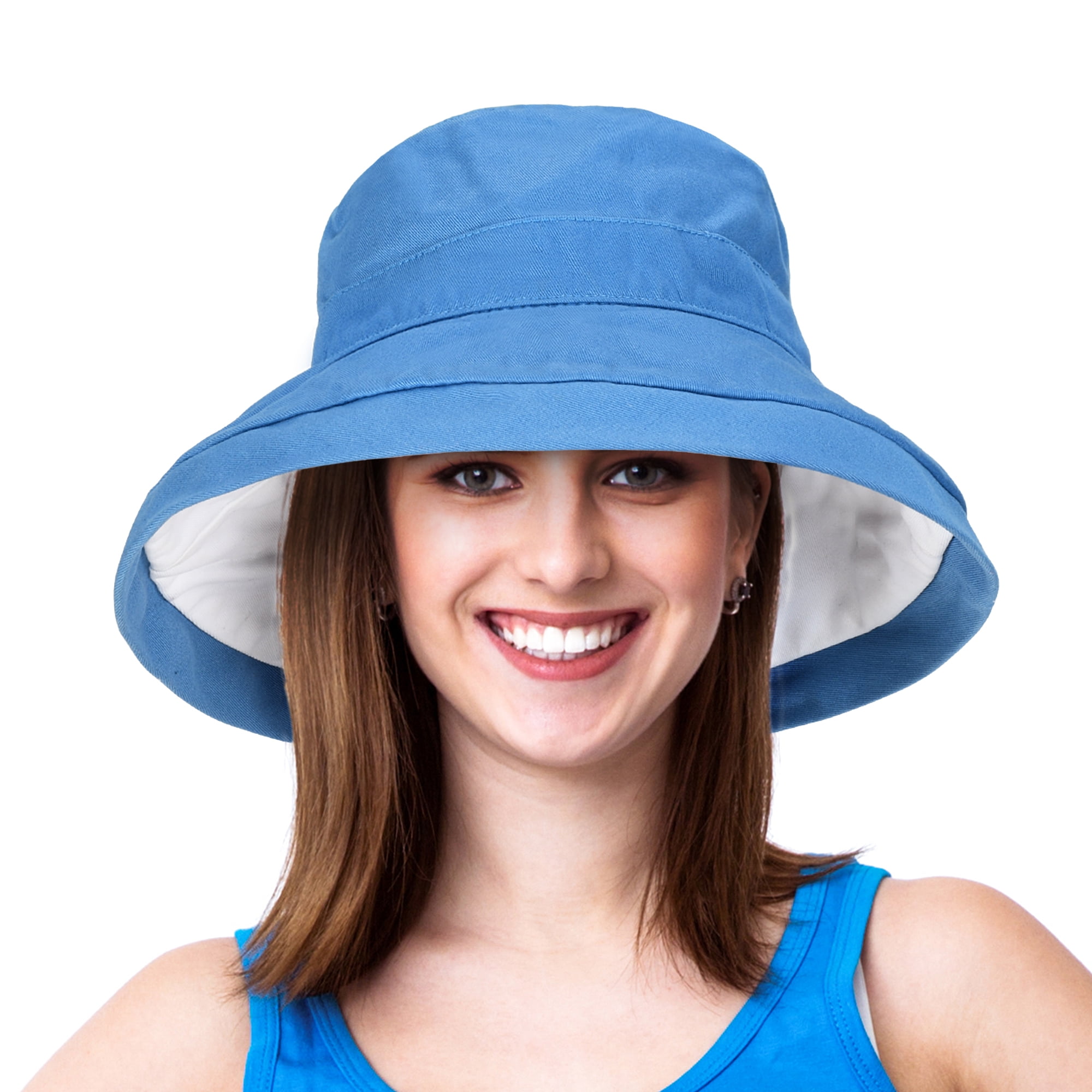 sun blocker women's sun hat upf 50+ bucket cap packable outdoor travel ...