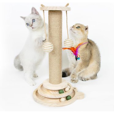 Made4Pets Cat Scratching Post, Cat Tree Tower with Sisal Post and ...